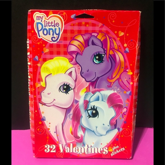 Hasbro | Toys | My Little Pony Vtg Valentine Cards Stickers Nwt | Poshmark